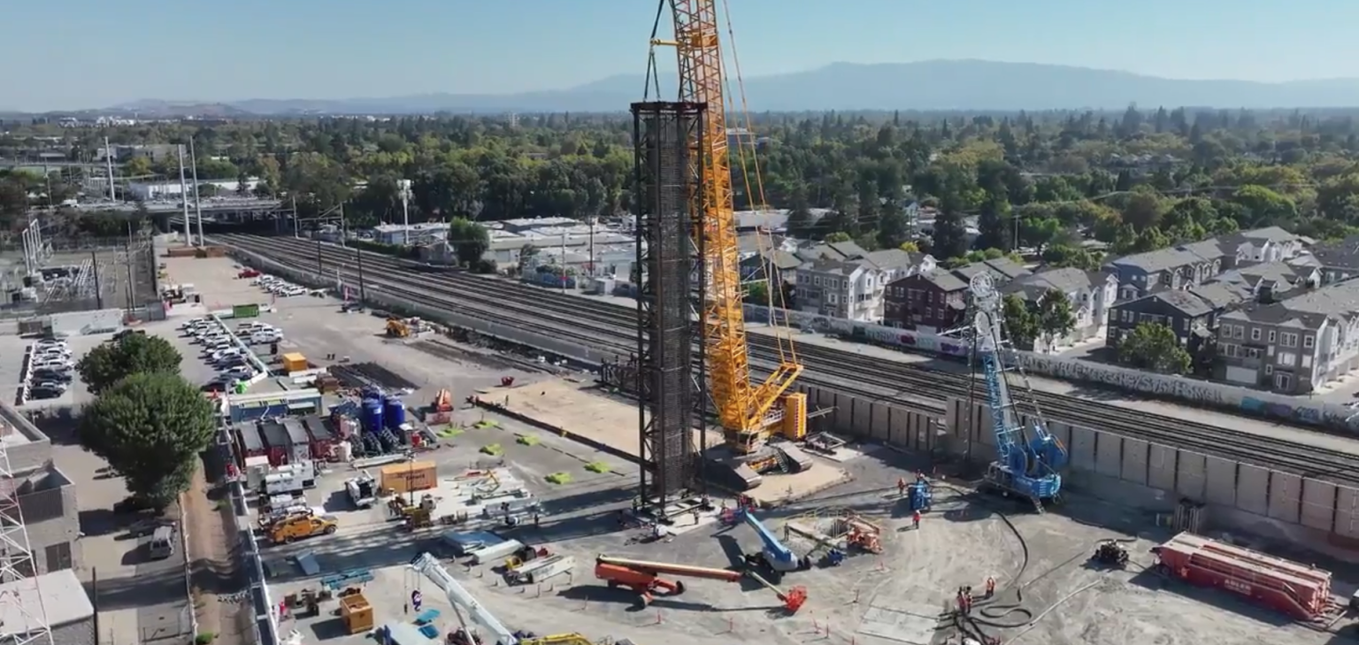 Massive Crane at Work on BART Silicon Valley Extension, Signaling Major ...